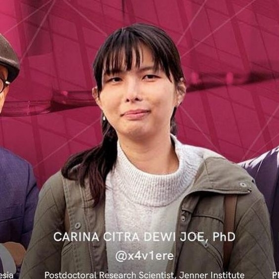 Carina Citra Dewi Joe, Peneliti Asal Indonesia Untuk Vaksin AstraZeneca